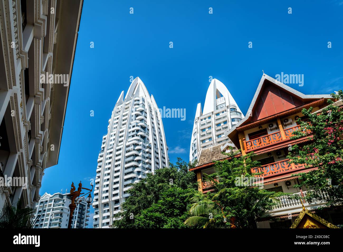 Southeast Asian style architecture in Xishuangbanna, Yunnan, China ...