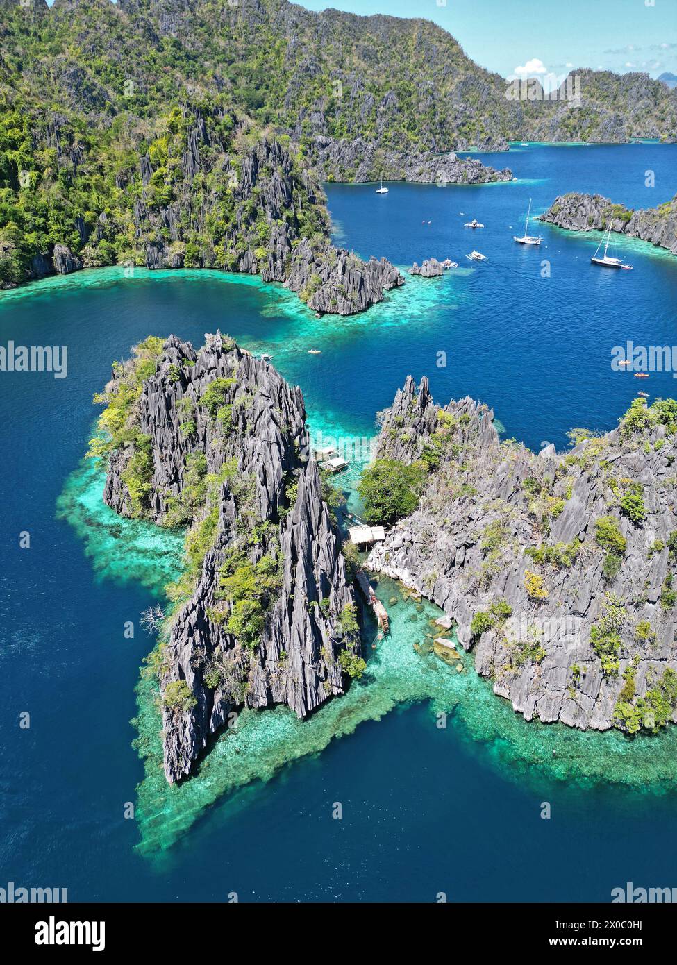 Coron Island in Philippines, drone shoot in Asia Stock Photo - Alamy