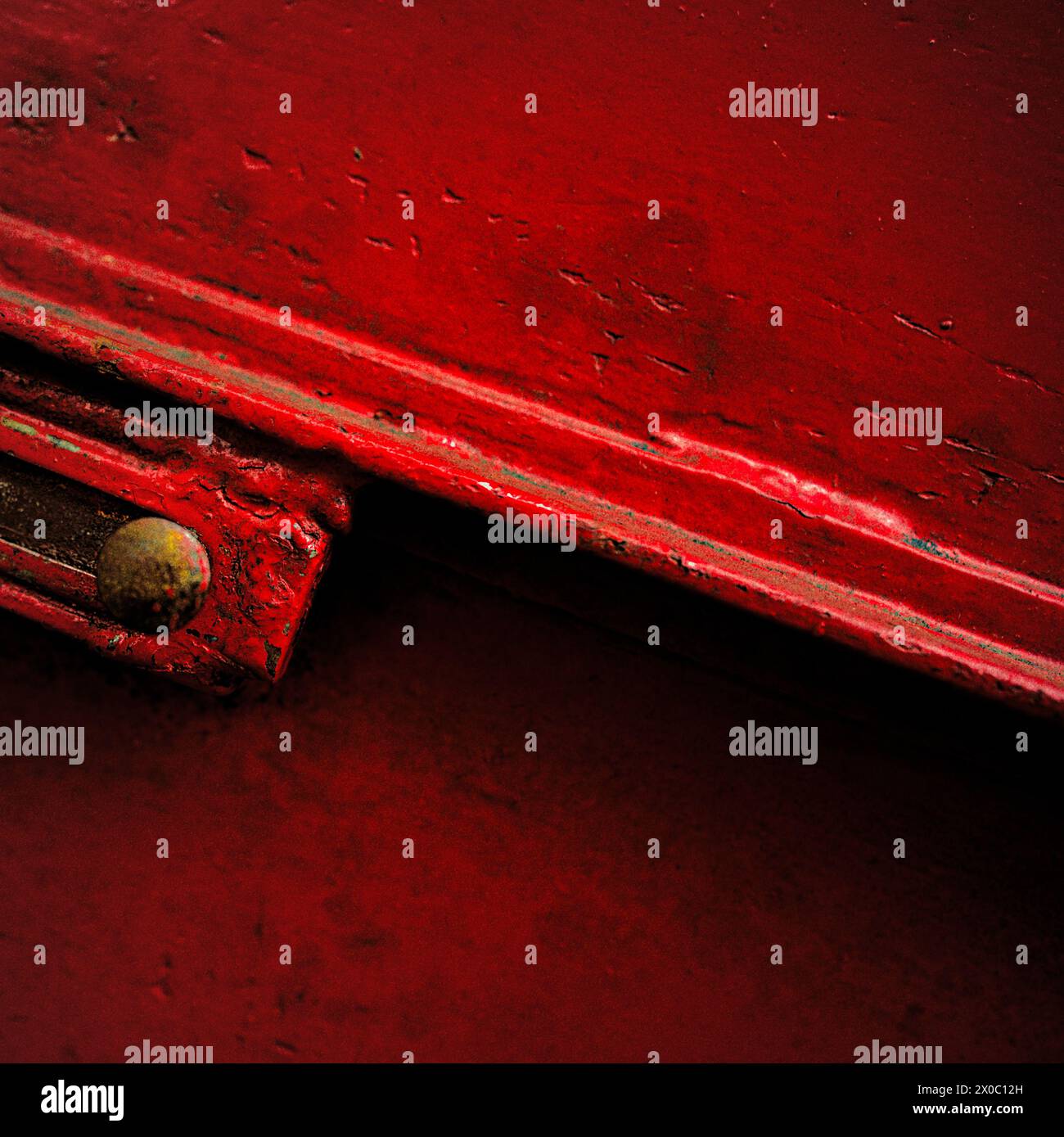 red heavy metal close up. The power of the red color Stock Photo - Alamy