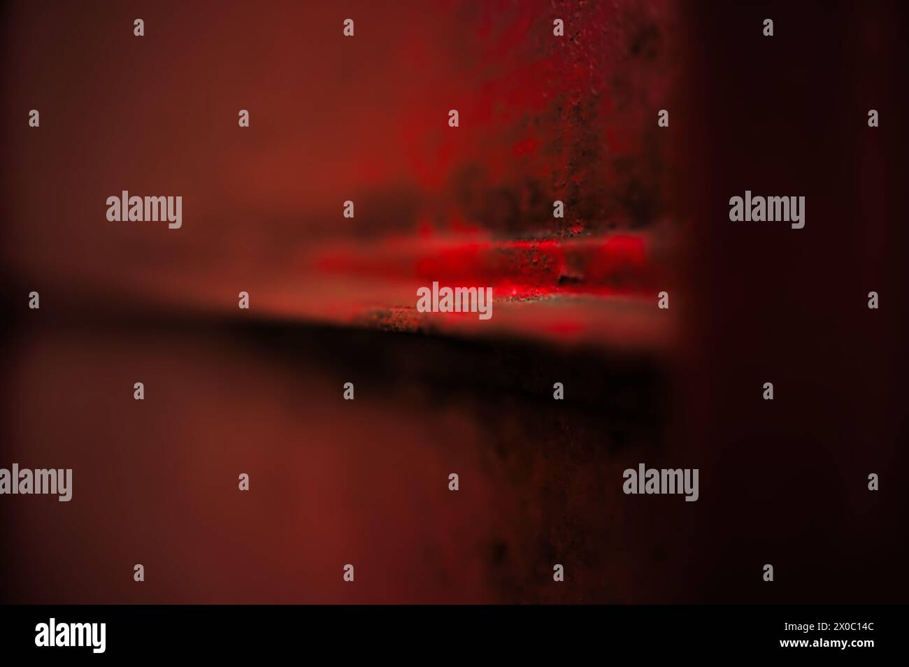 red heavy metal close up. The power of the red color Stock Photo - Alamy