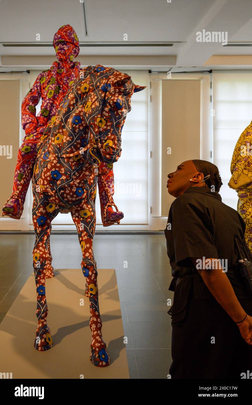 Serpentine South, London, UK, 11/04/2024, British Nigerian artist Yinka ...