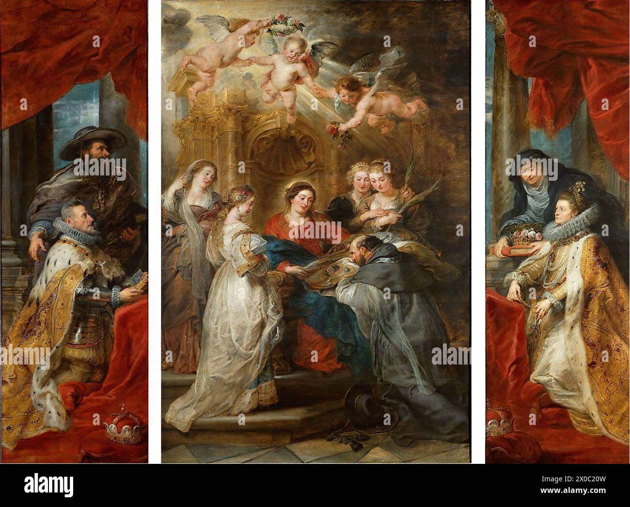 The Ildefonso Altarpiece is a triptych painting by Peter Paul Rubens, dating to between 1630 and ...