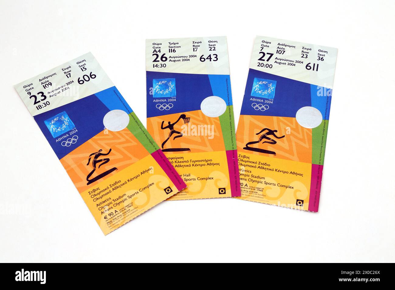 Ticket for Track and Basketball Events at Summer Olympics Athens 2004 ...