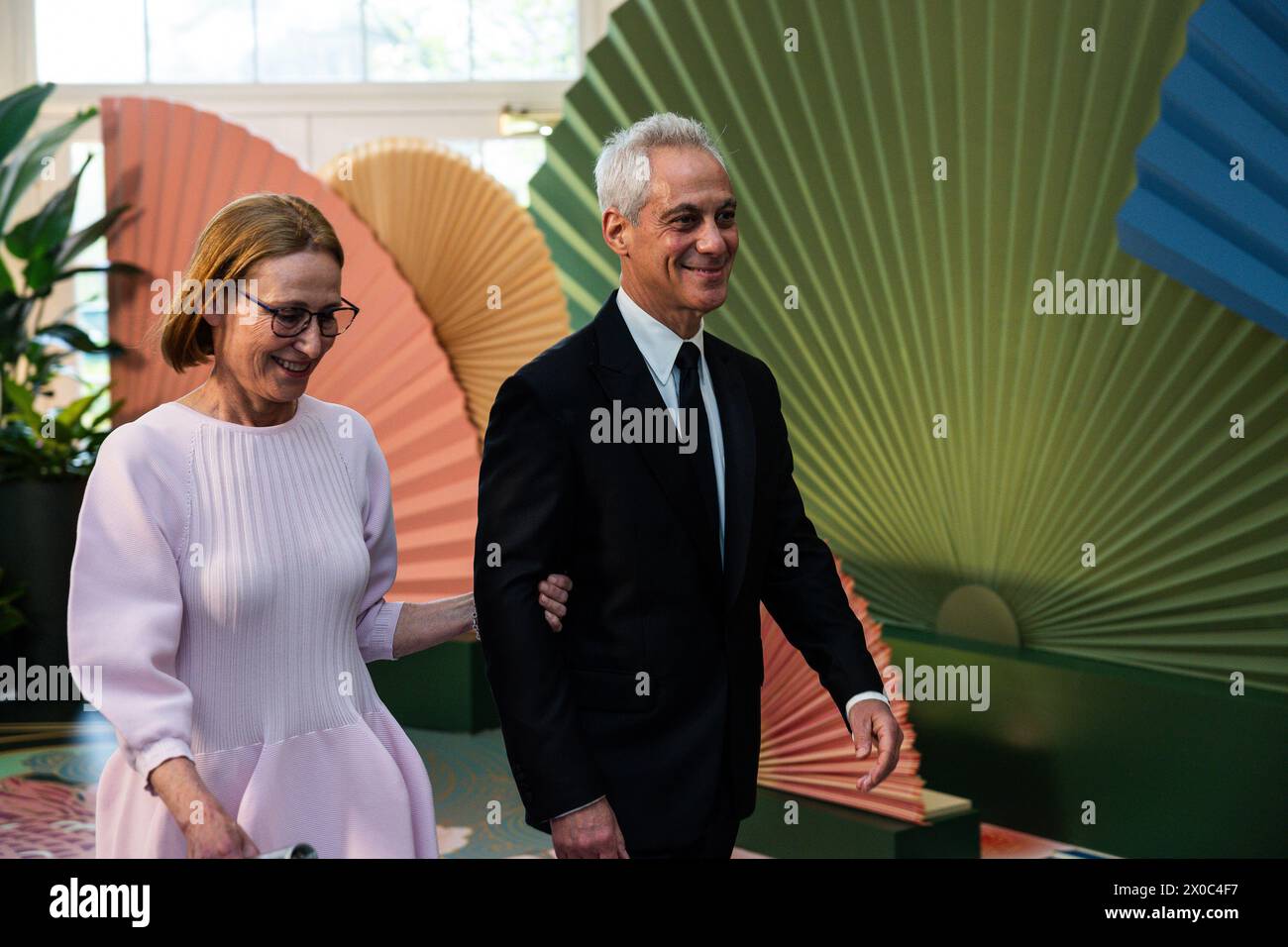 Rahm Emanuel, Ambassador of the United States to Japan, and Amy Rule ...
