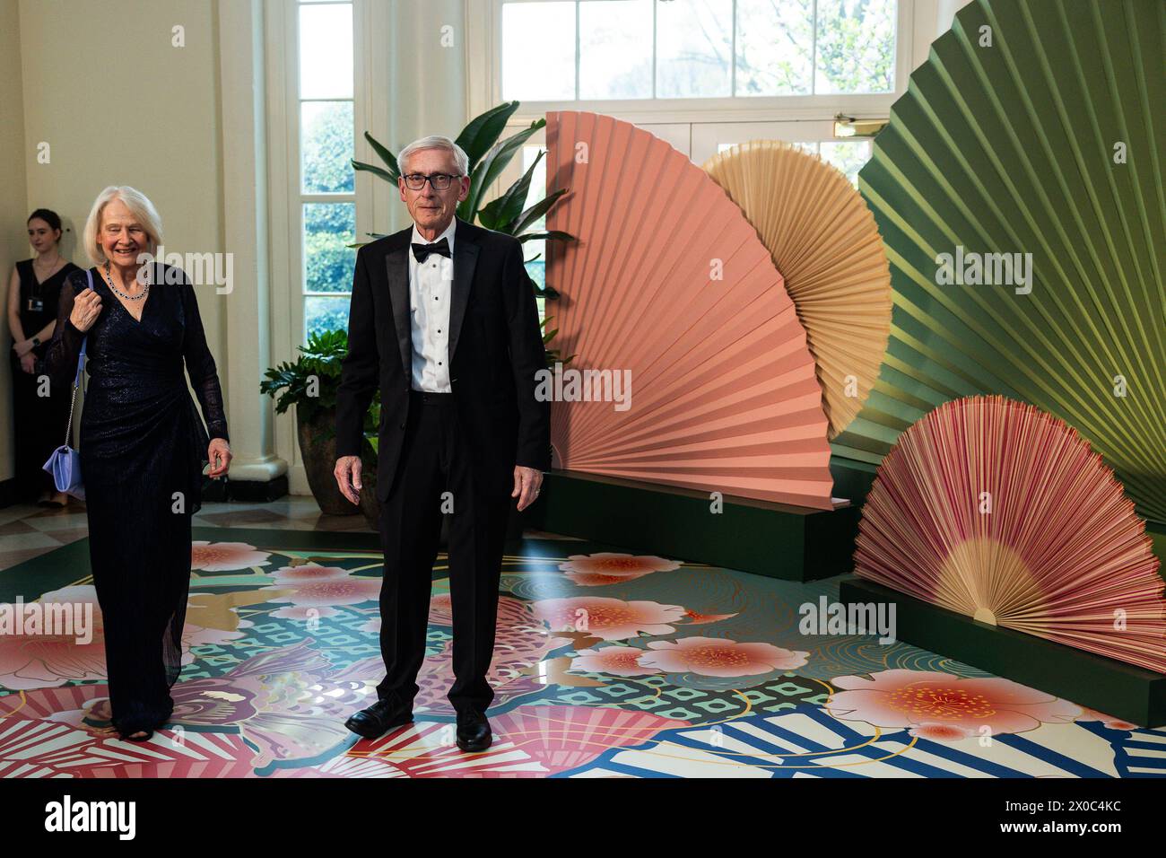 Governor Tony Evers (Democrat of Wisconsin) & Mrs. Kathy Evers arrive ...