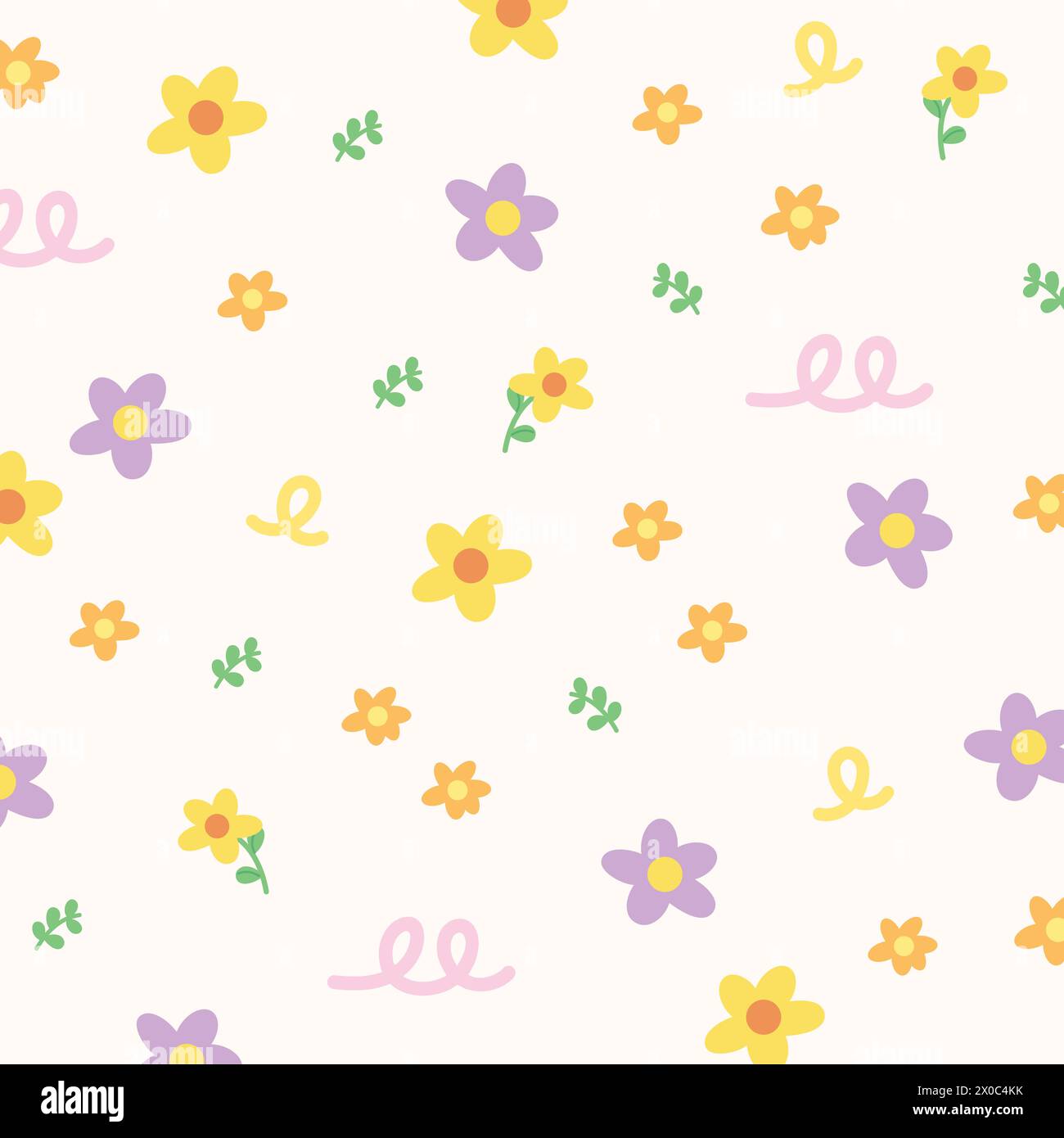 Pastel summer or flower Stock Vector Images - Alamy