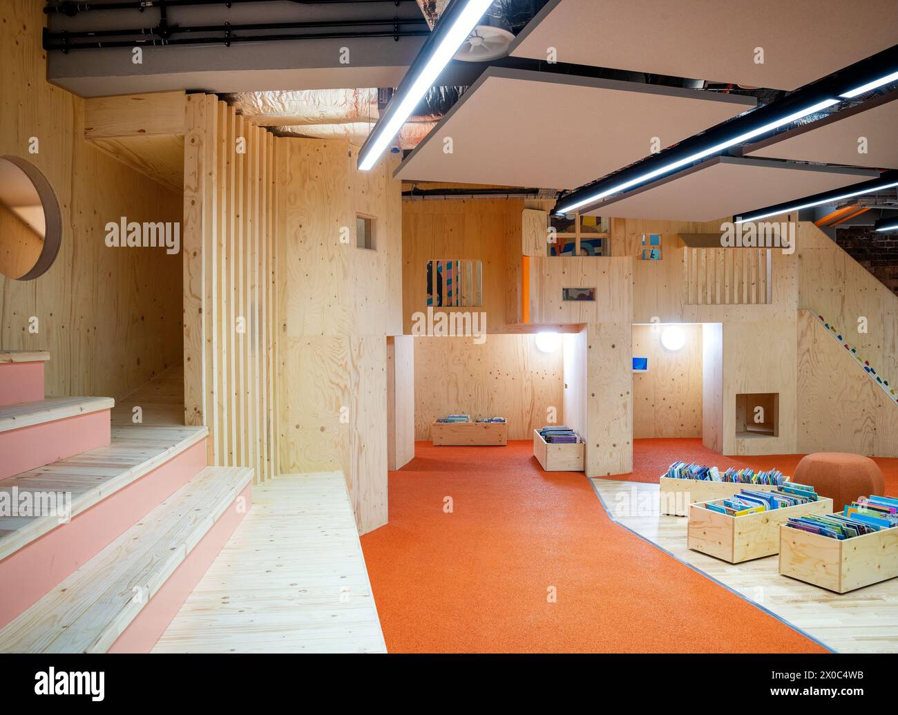Childrens reading and play area at the Paisley Central Library opened ...