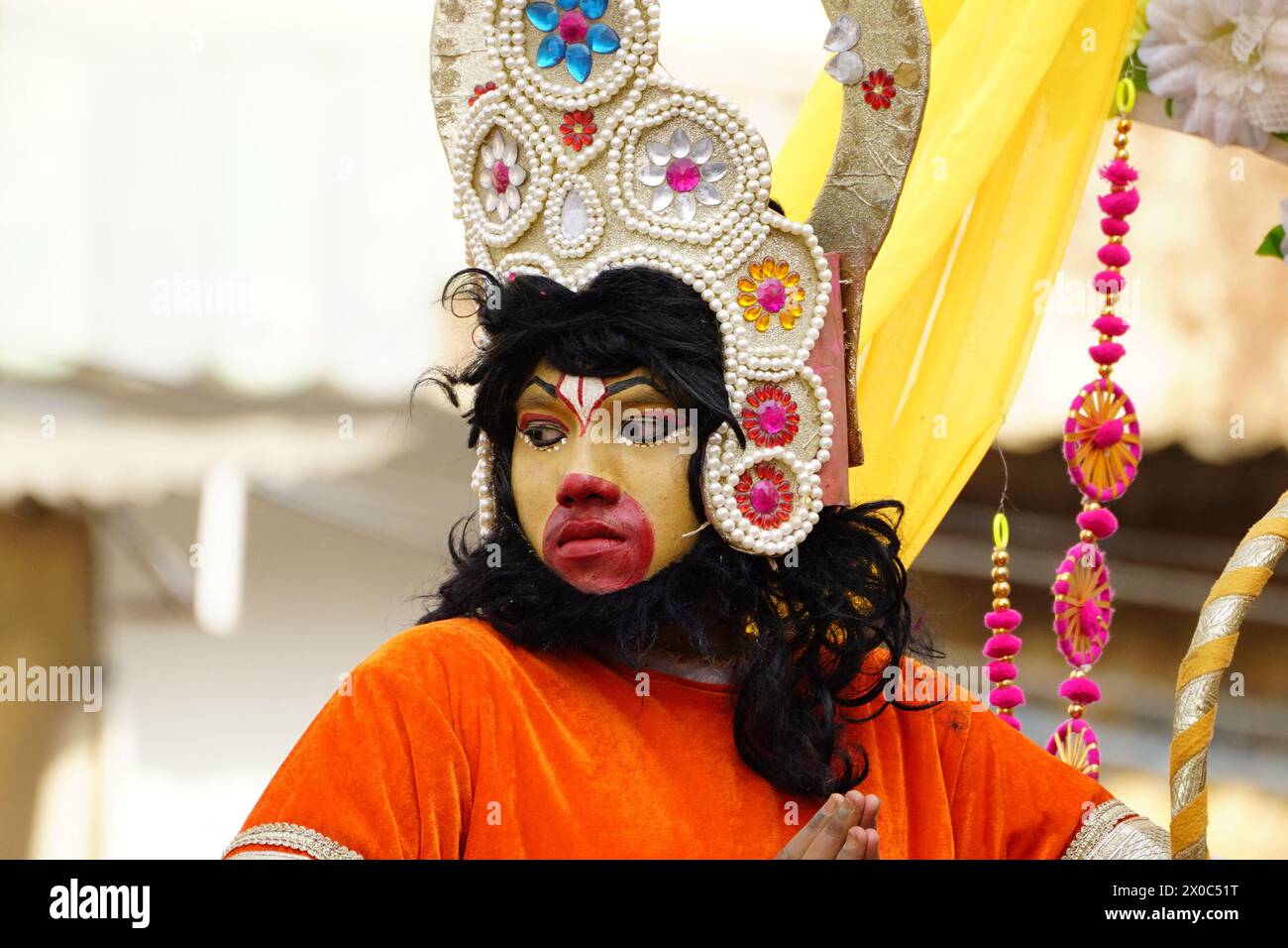 Ajmer, India. 10th Apr, 2024. Indian People dressed as Hindu Lord ...