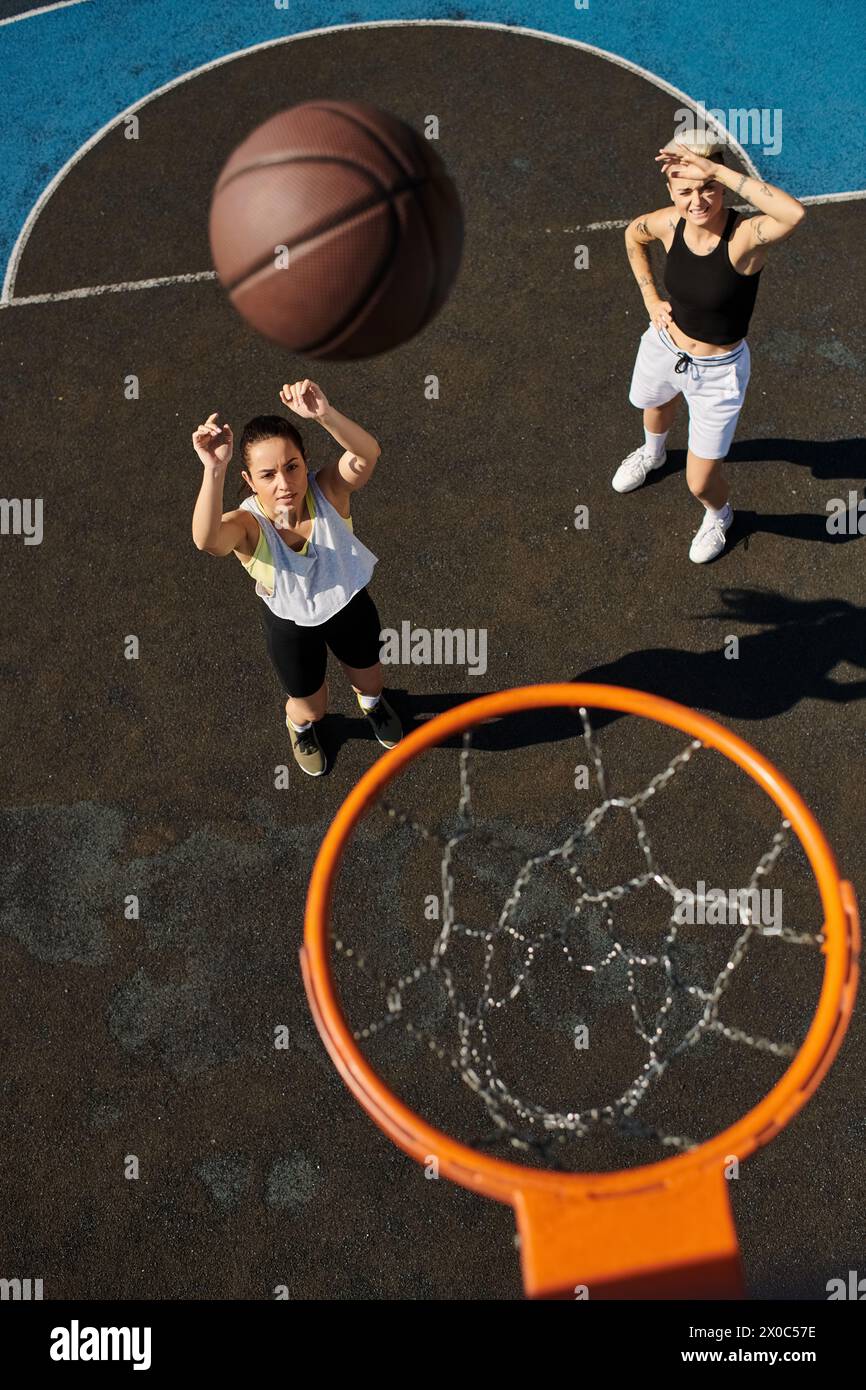 Basketball hoop layup hi-res stock photography and images - Alamy