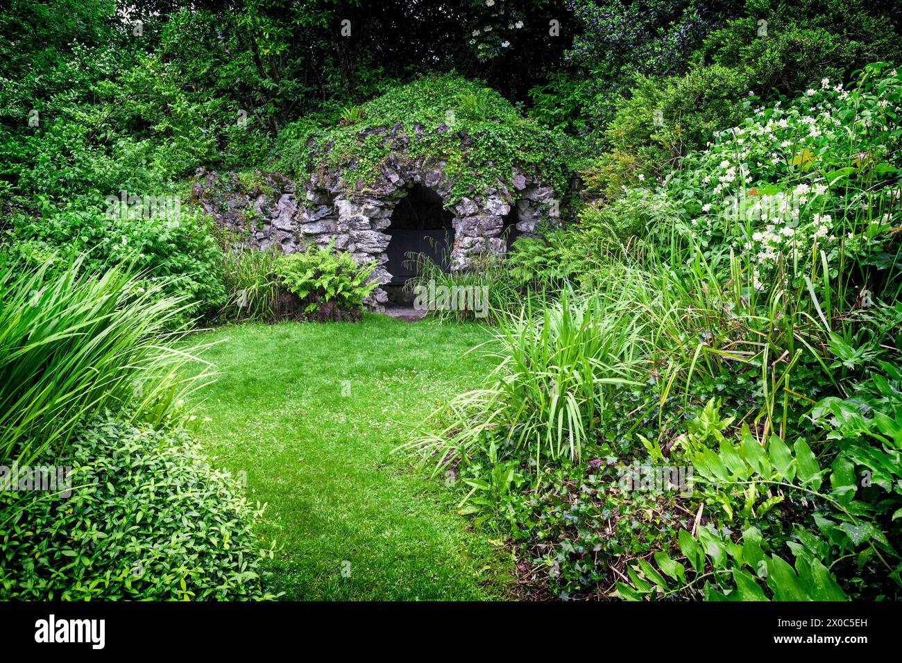 The 18th-century Rustic Grotto at Tullynally Castle, Near Castlepollard ...
