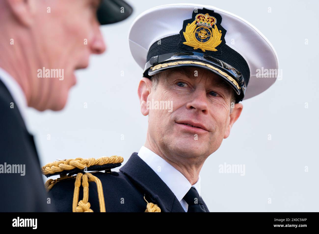 Prince Edward, the Duke of Edinburgh, ahead of the Service of ...