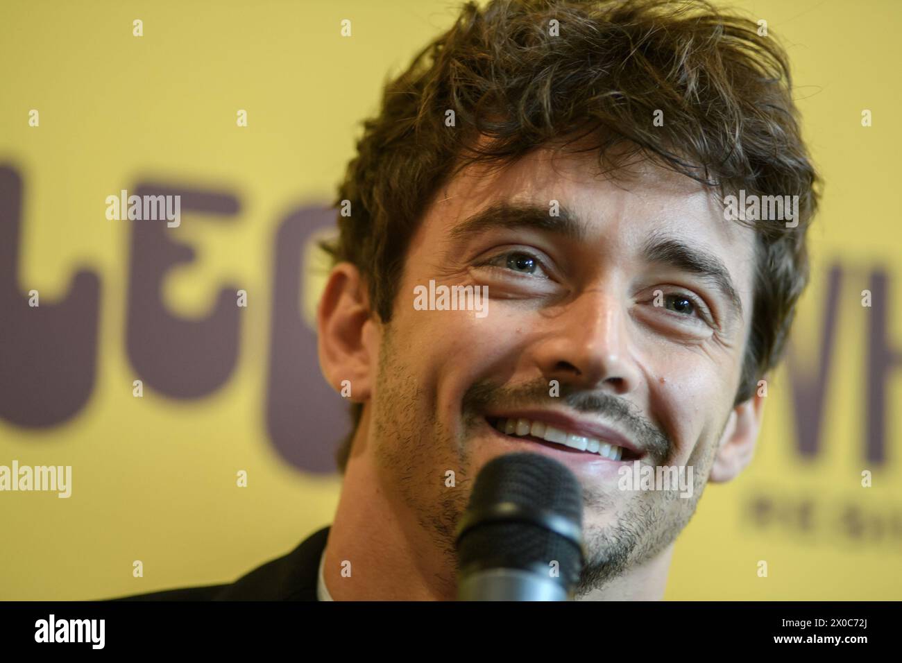 Milano, Italia. 11th Apr, 2024. Charles Leclerc alla Presentazione ...