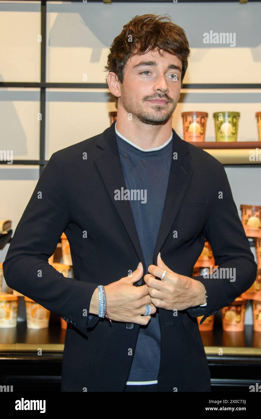 Milano, Italia. 11th Apr, 2024. Charles Leclerc alla Presentazione ...