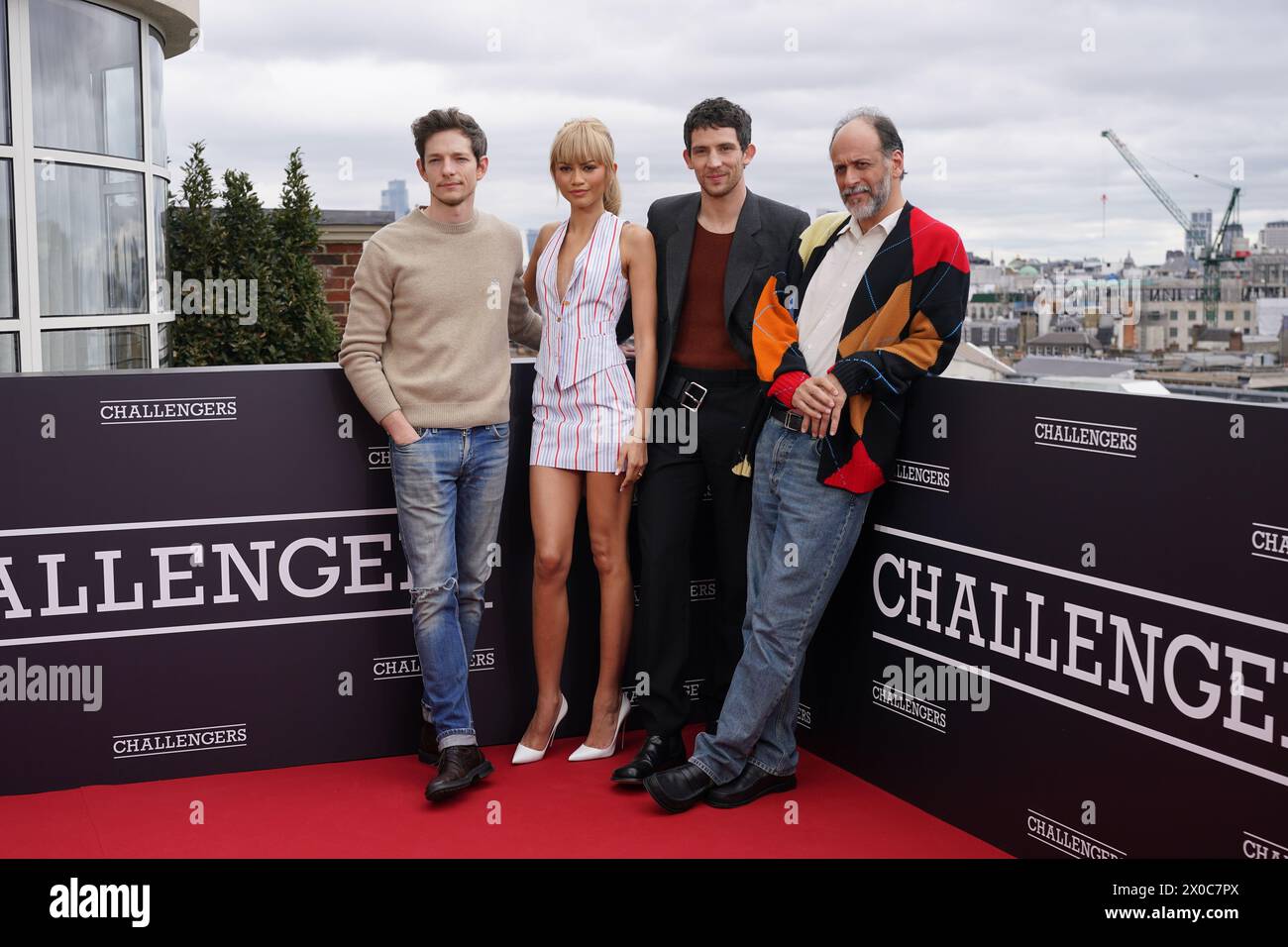 (left-right) Mike Faist, Zendaya, Josh O'Connor and Luca Guadagnino ...