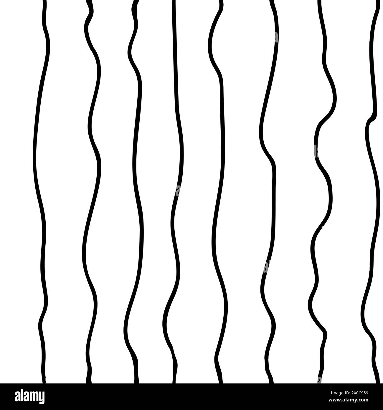 Abstract vertical lines with curves modern print Stock Vector Image ...