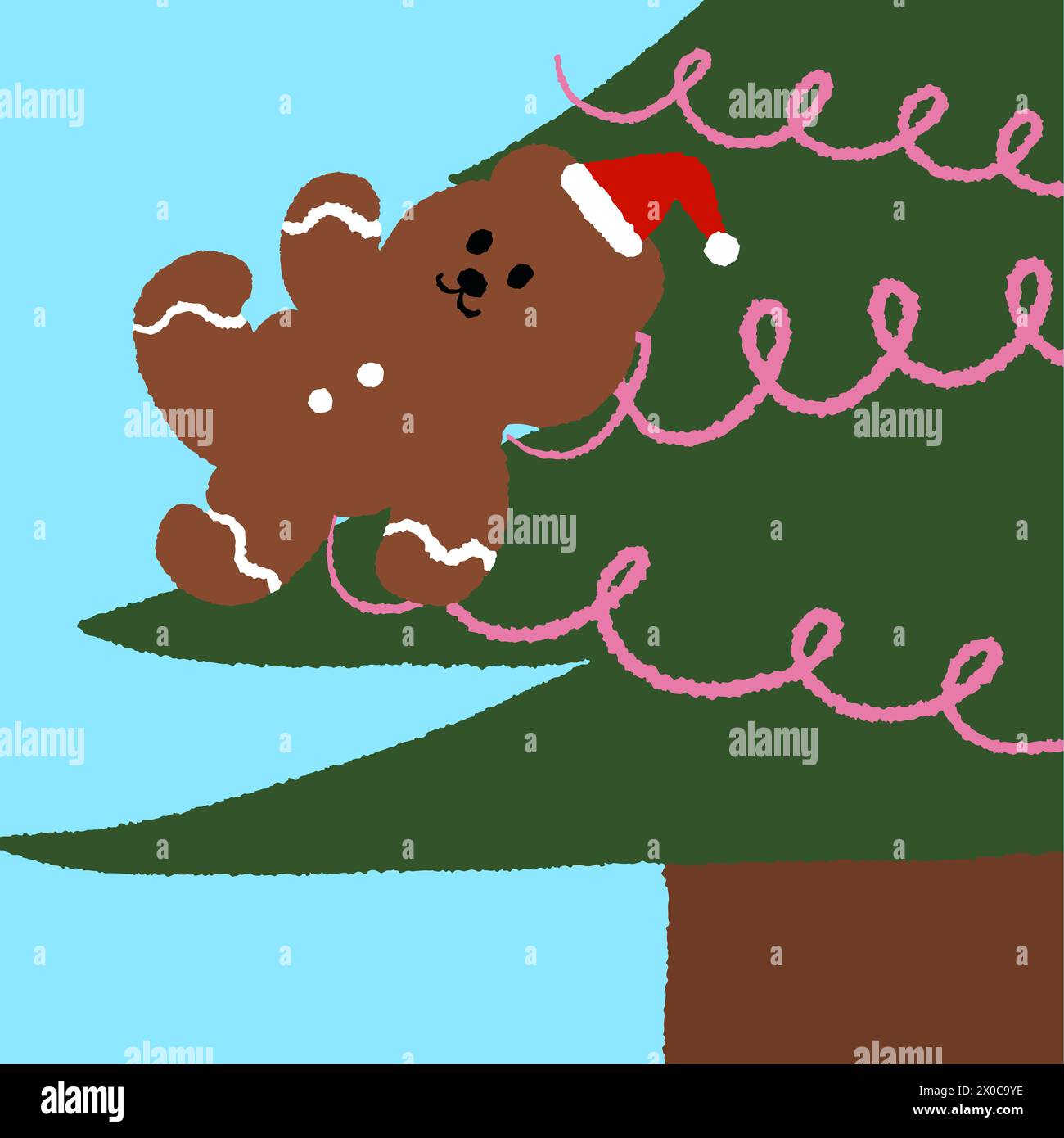 Toy gingerbread man Stock Vector Images - Alamy