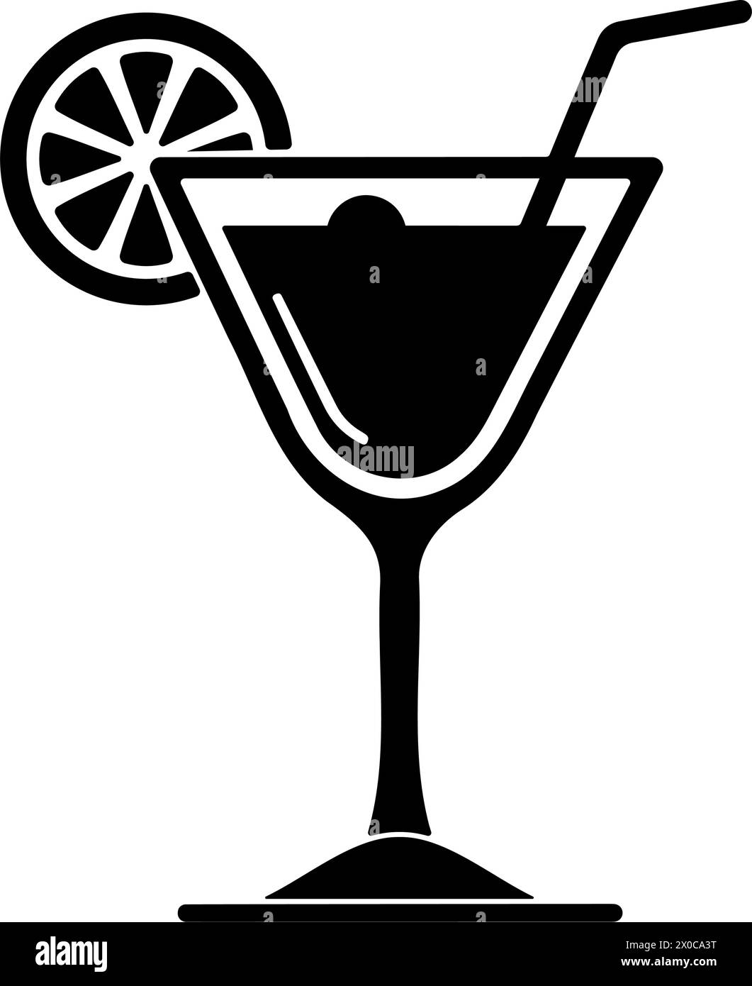Cocktail drink icon symbol. vector illustration Stock Vector Image ...