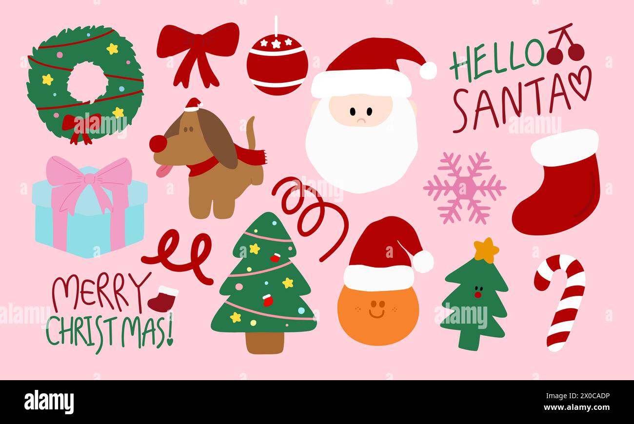 Chtistmas wreath Stock Vector Images - Alamy