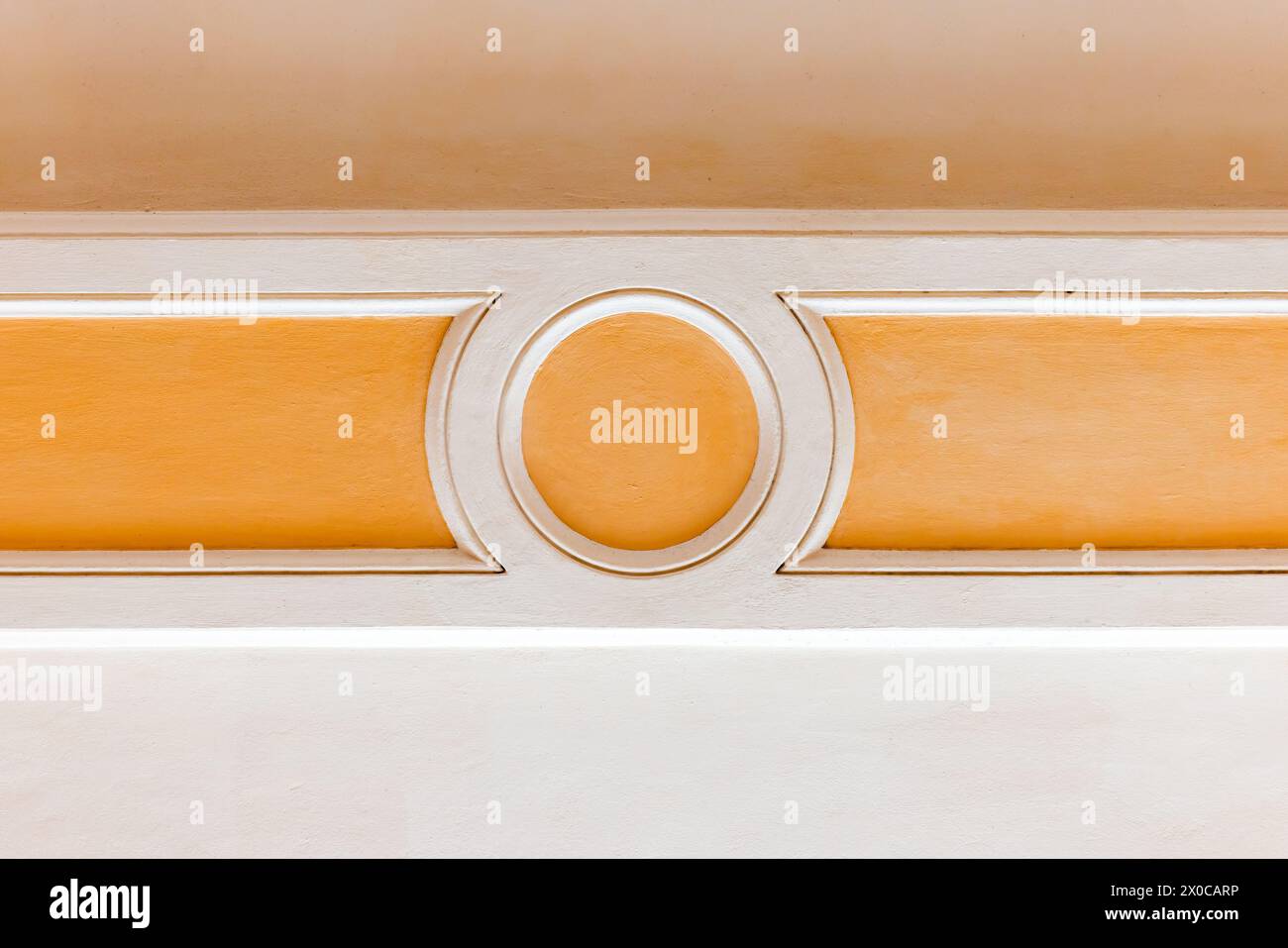 Classic architecture, decoration details, geometric ceiling element ...