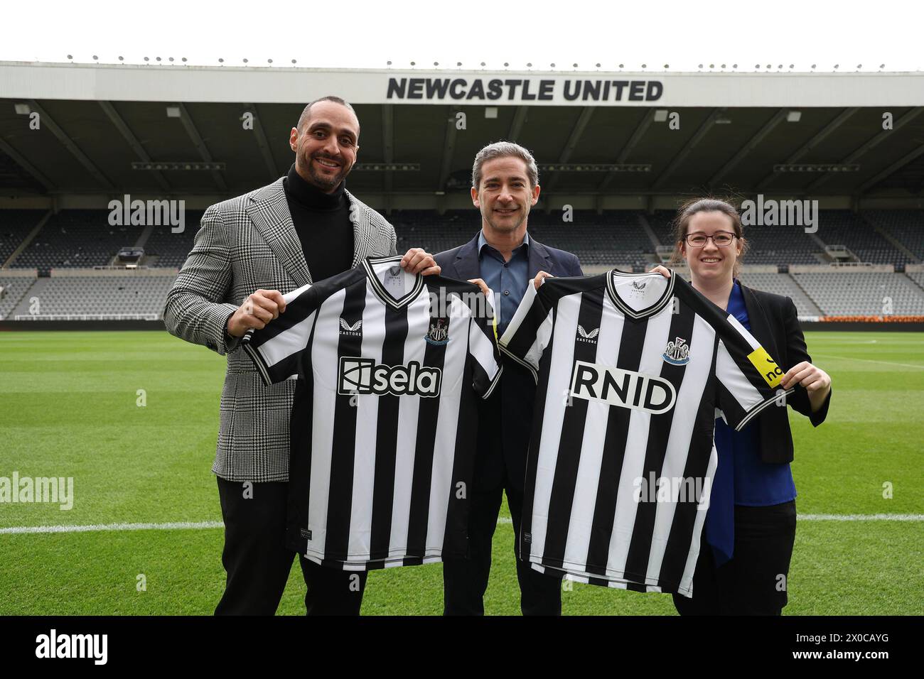 EDITORIAL USE ONLY (Left to right) Senior Vice President at Sela ...