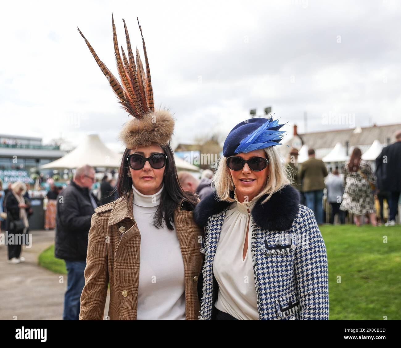 Racegoers during the Randox Grand National 2024 Opening Day at Aintree ...