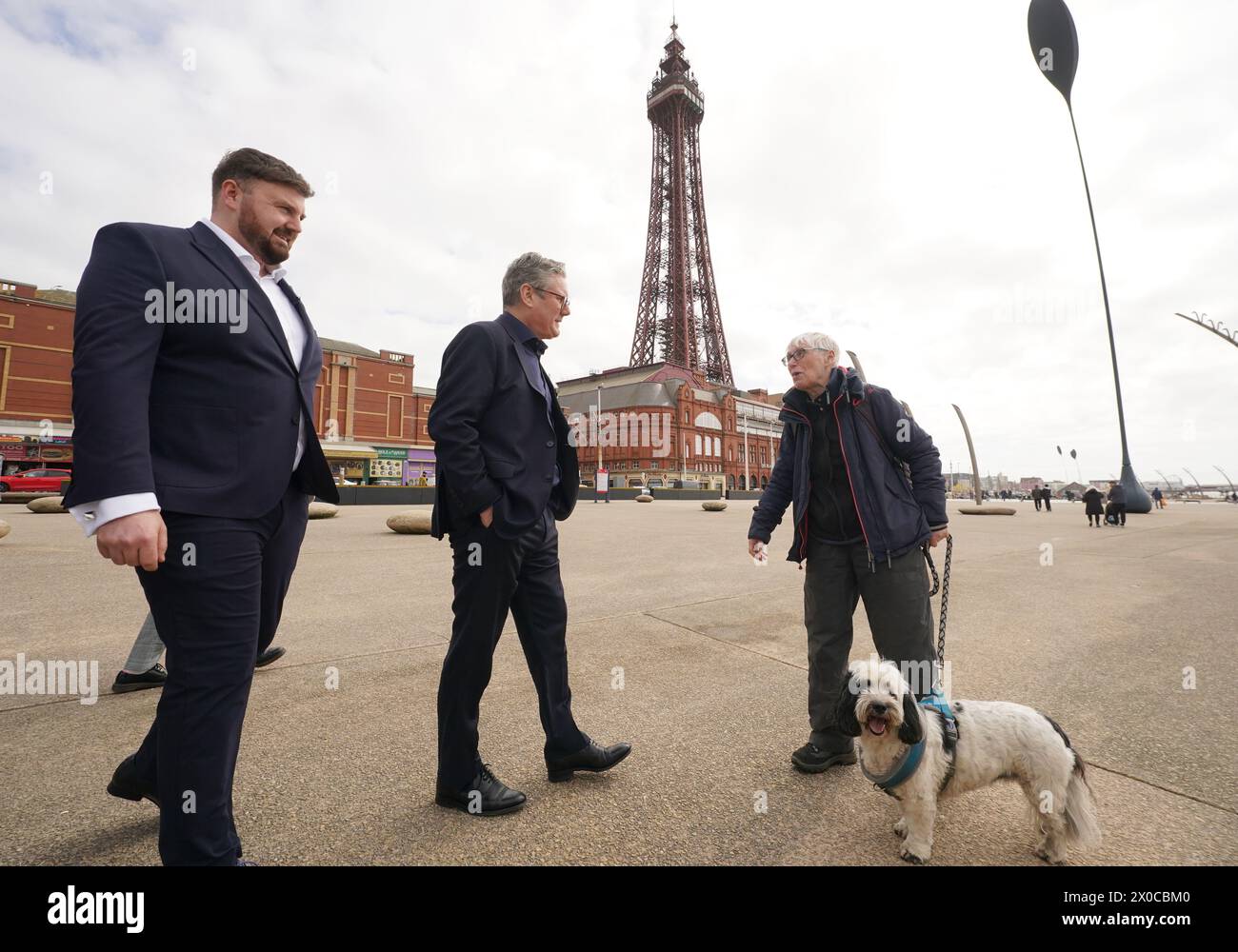 Labour leader Sir Keir Starmer, with Chris Webb, Labour's candidate for ...