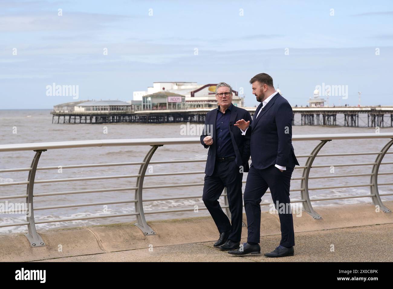 Labour leader Sir Keir Starmer, with Chris Webb, Labour's candidate for ...