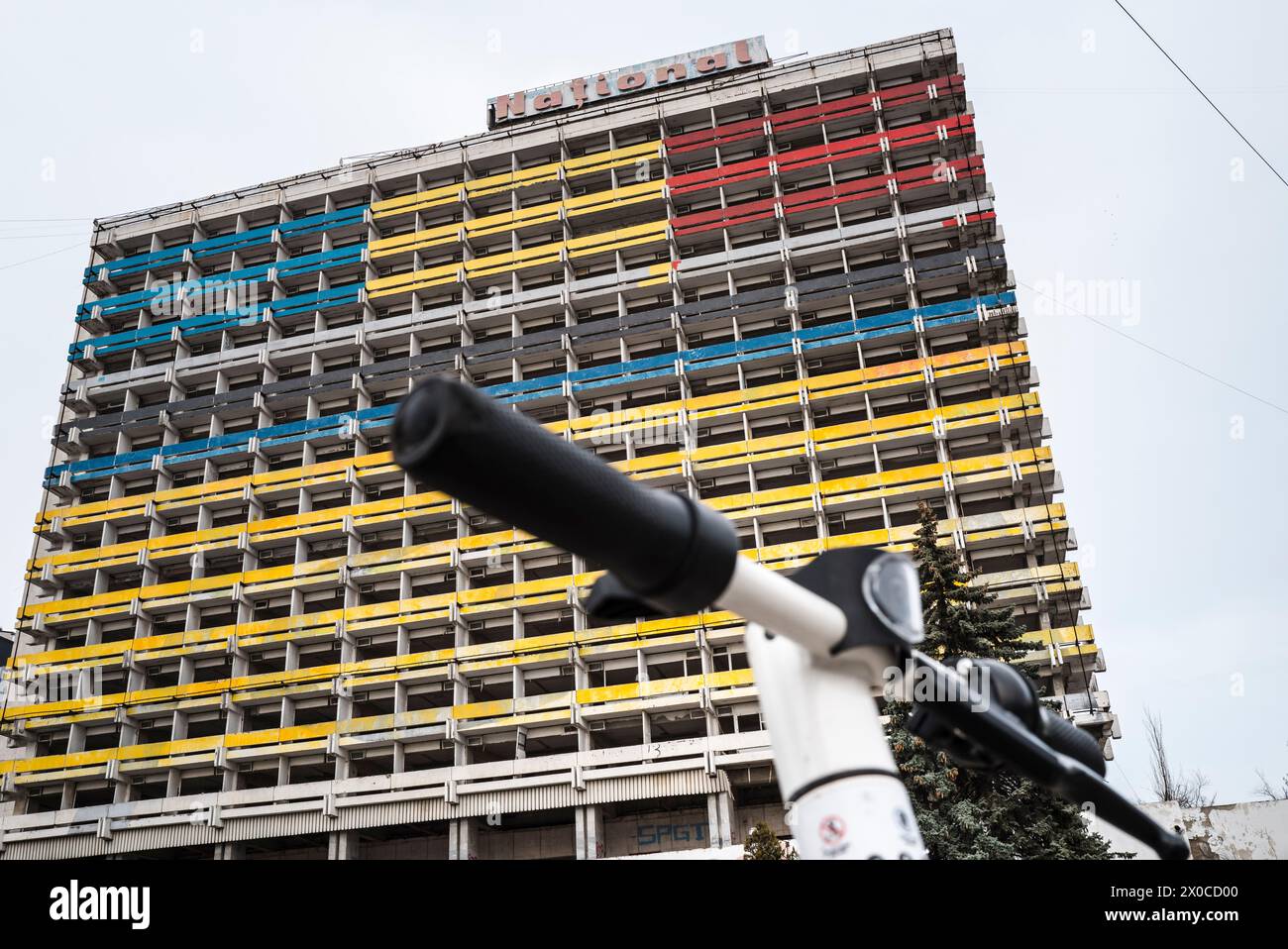The National Hotel, with its world-famous colors, damaged but still ...