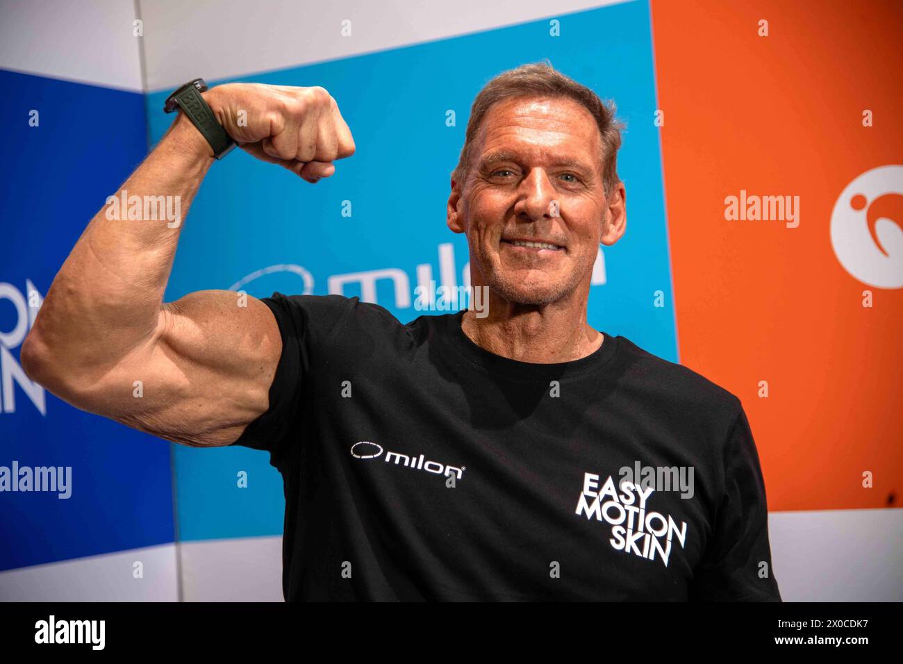 Ralf MOELLER, Möller, Bodybuilder und Schauspieler, Messe FIBO in Koeln ...