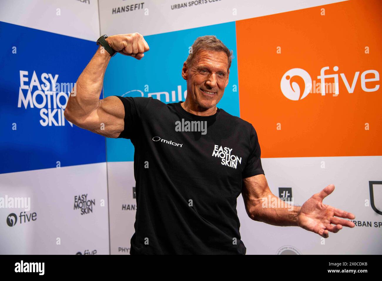 Ralf MOELLER, Möller, Bodybuilder und Schauspieler, Messe FIBO in Koeln ...