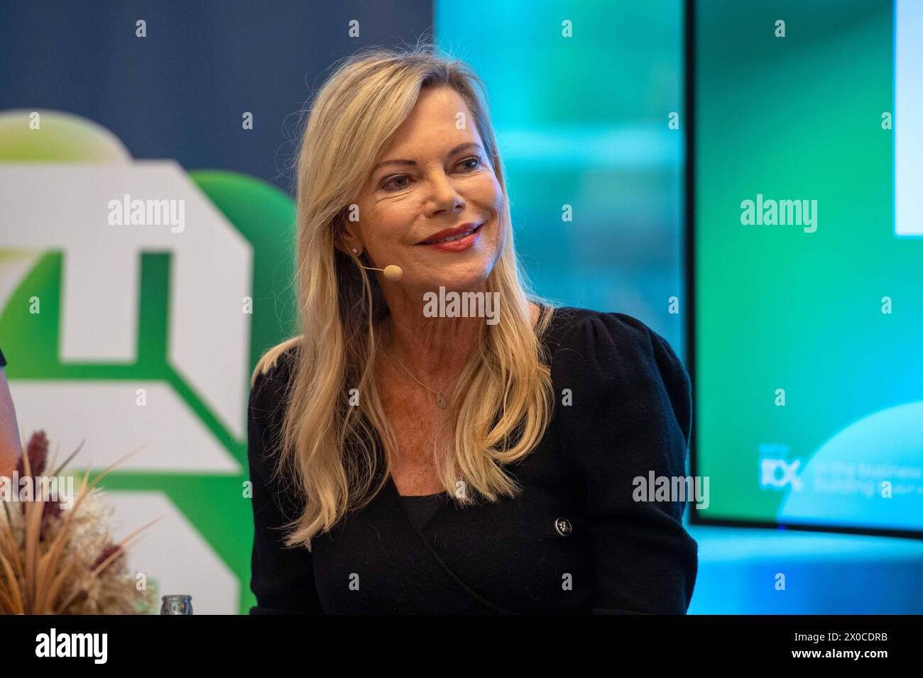 Nina RUGE, Moderatorin, Autorin, Messe FIBO in Koeln am 11.04.2024 ...