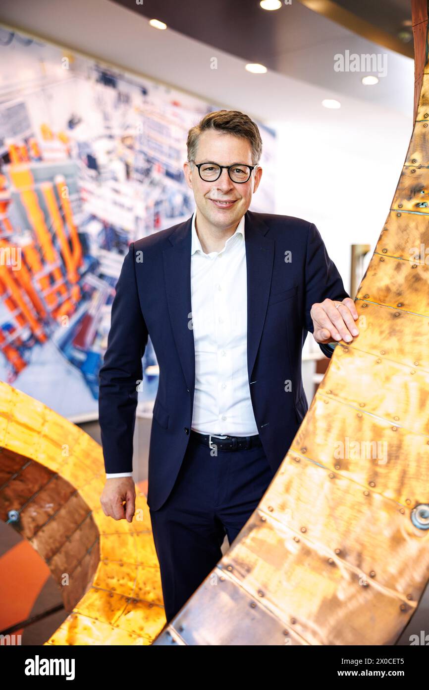 11 April 2024, Bavaria, Garching Bei München: Markus Blume (CSU ...