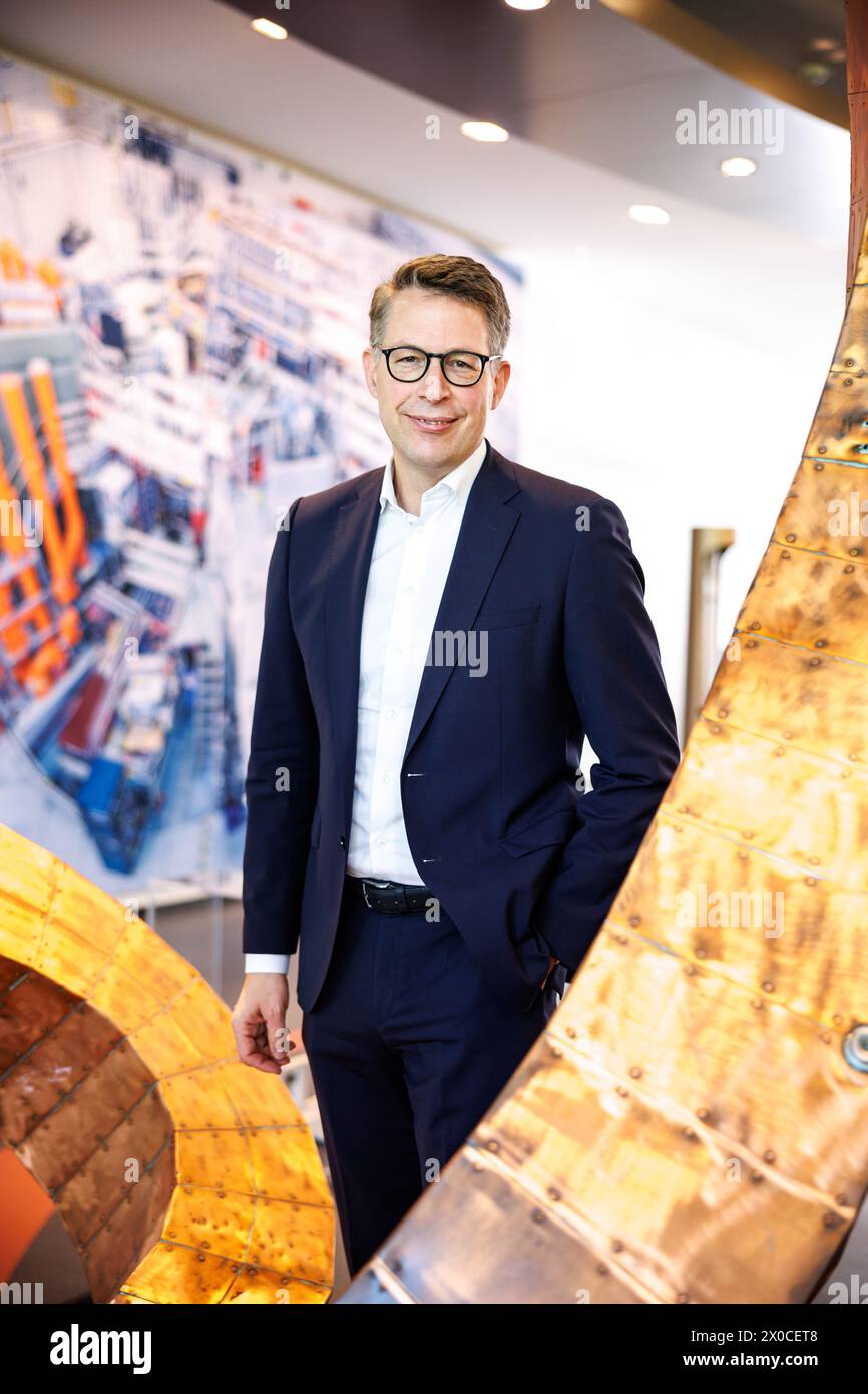 11 April 2024, Bavaria, Garching Bei München: Markus Blume (CSU ...