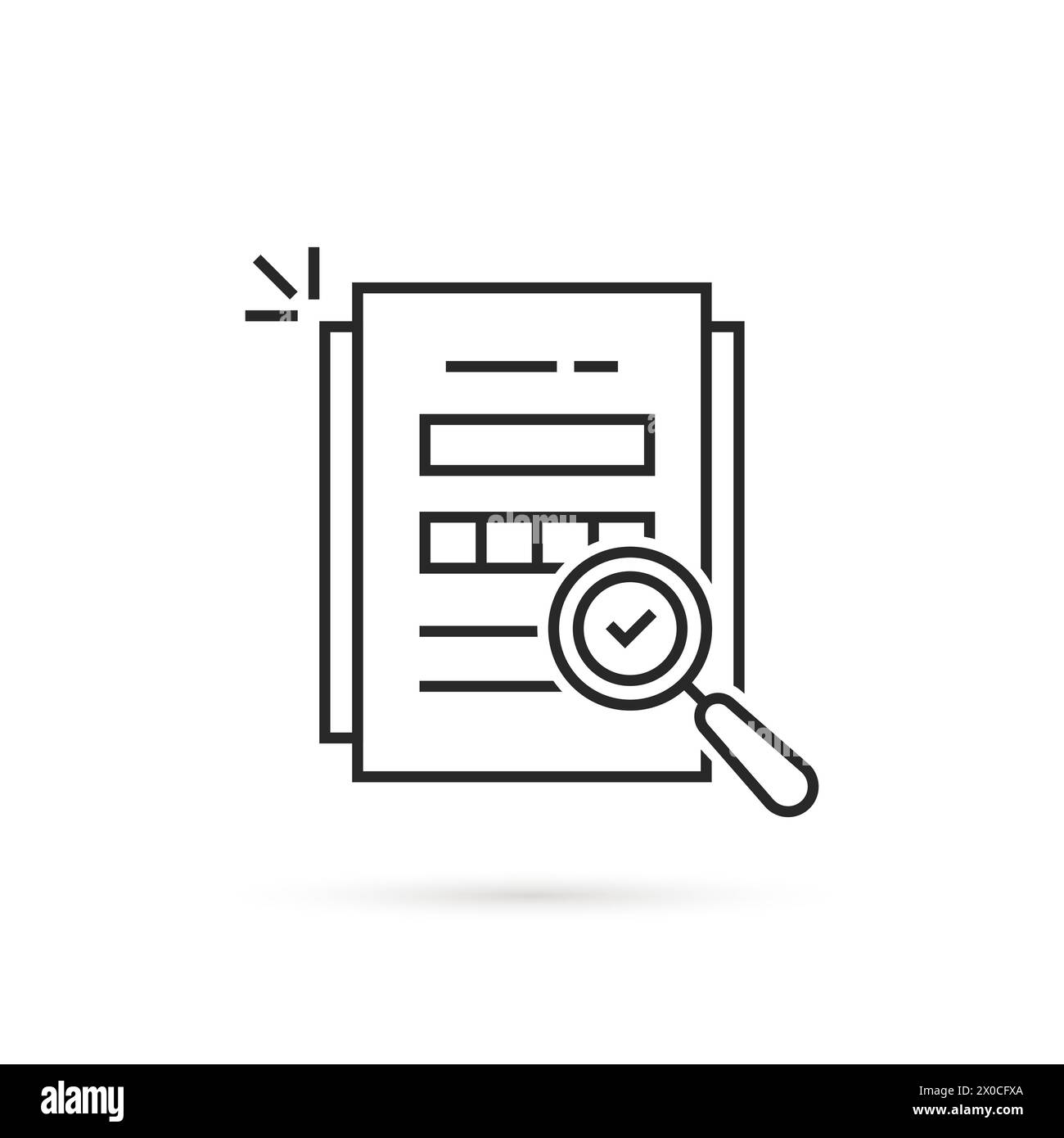linear audit icon like assess result Stock Vector Image & Art - Alamy