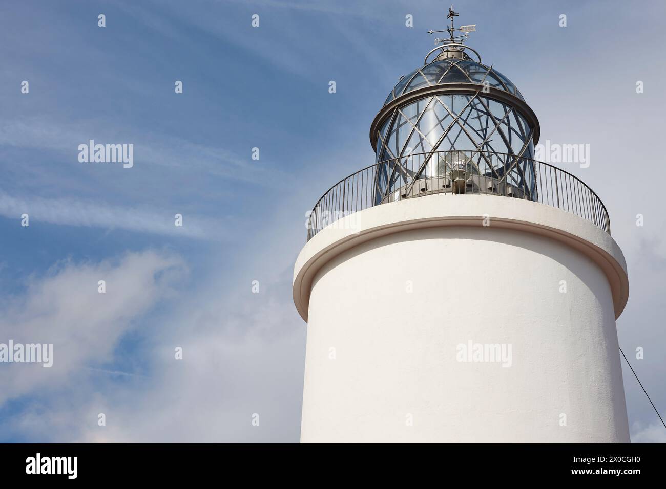 St. Sebastian lighthouse in Llafranc. Costa Brava. Girona, Catalonia ...