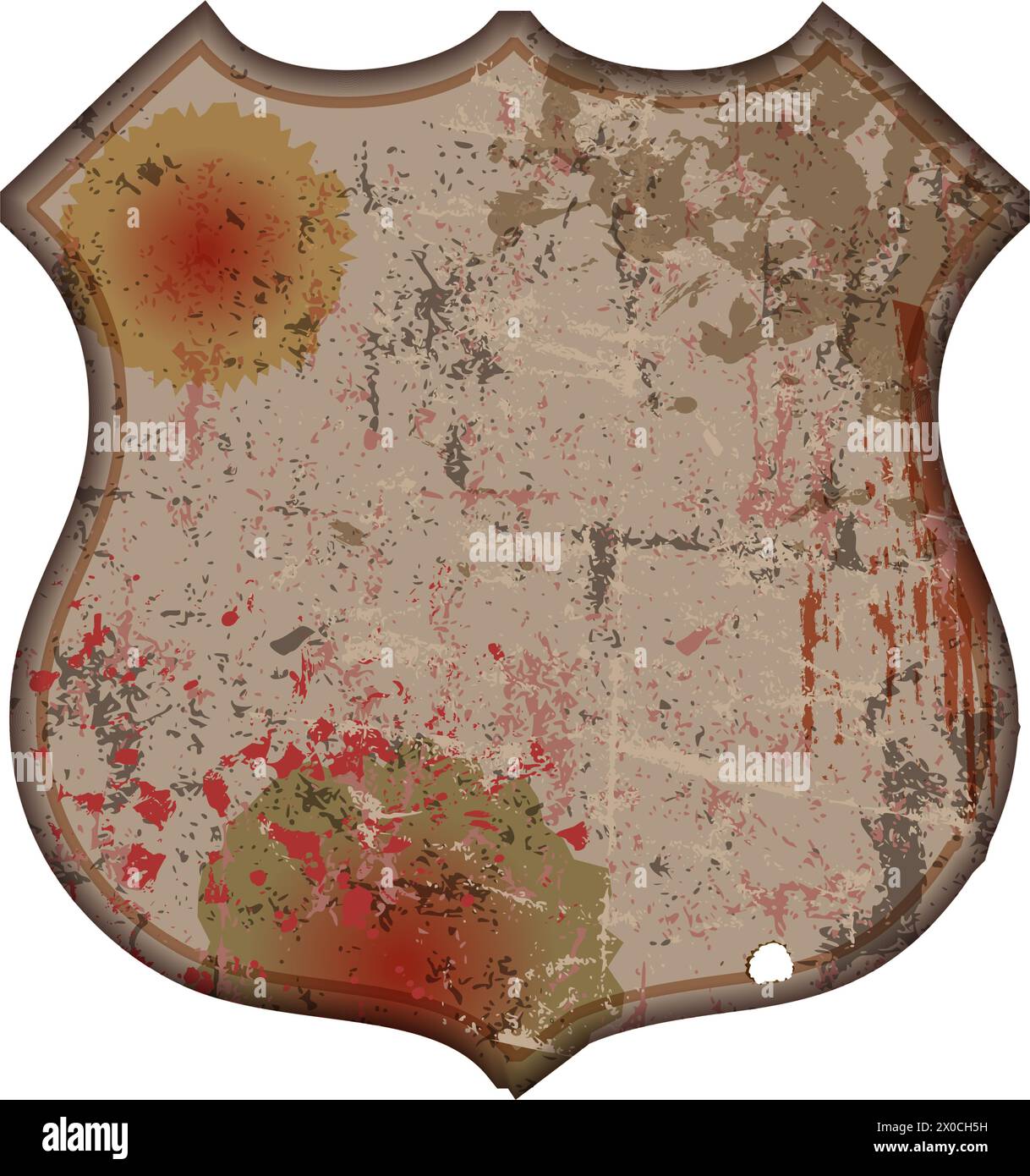 Vintage super grungy blank and empty american road and advertising sign ...