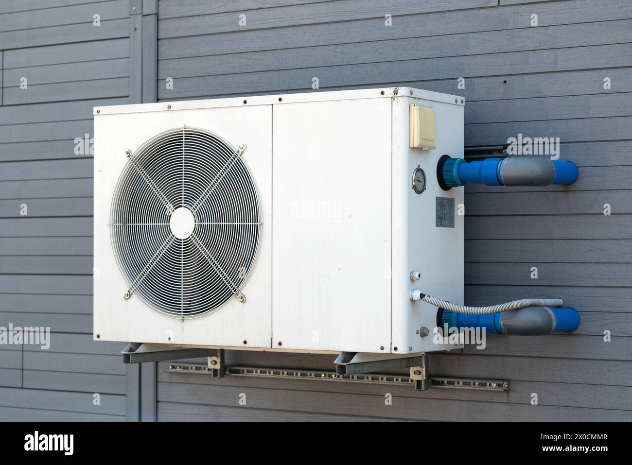 Condensing unit of air conditioning systems. Condensing unit installed ...