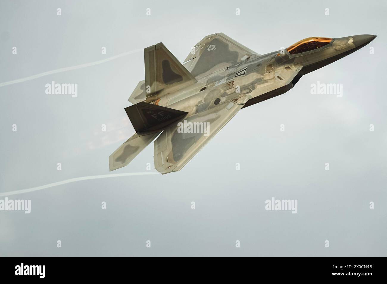 F-22 High speed pass. A snapshot of a stealth fifth generation fighter ...