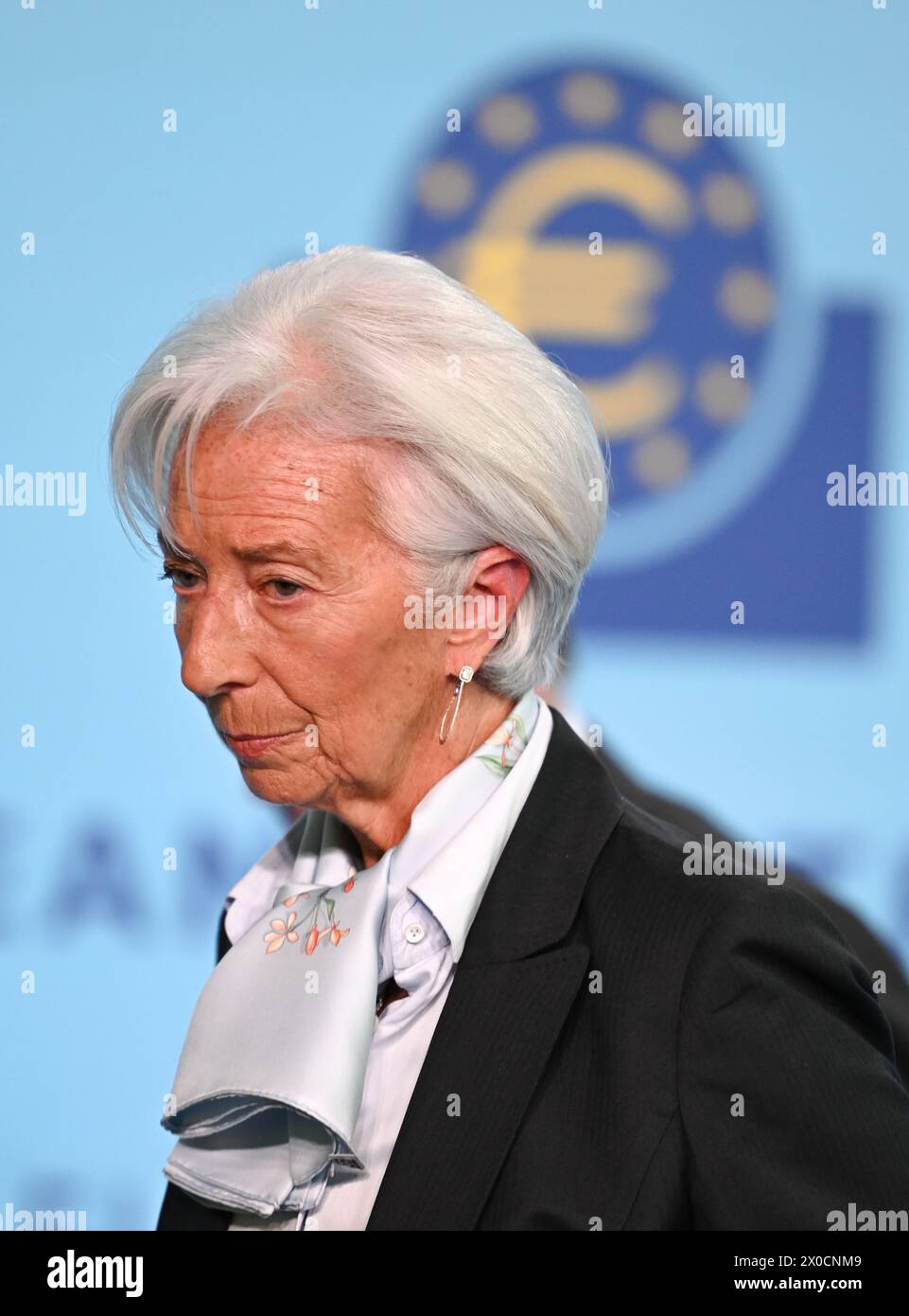11 April 2024, Hesse, Frankfurt/Main: Christine Lagarde, President of ...