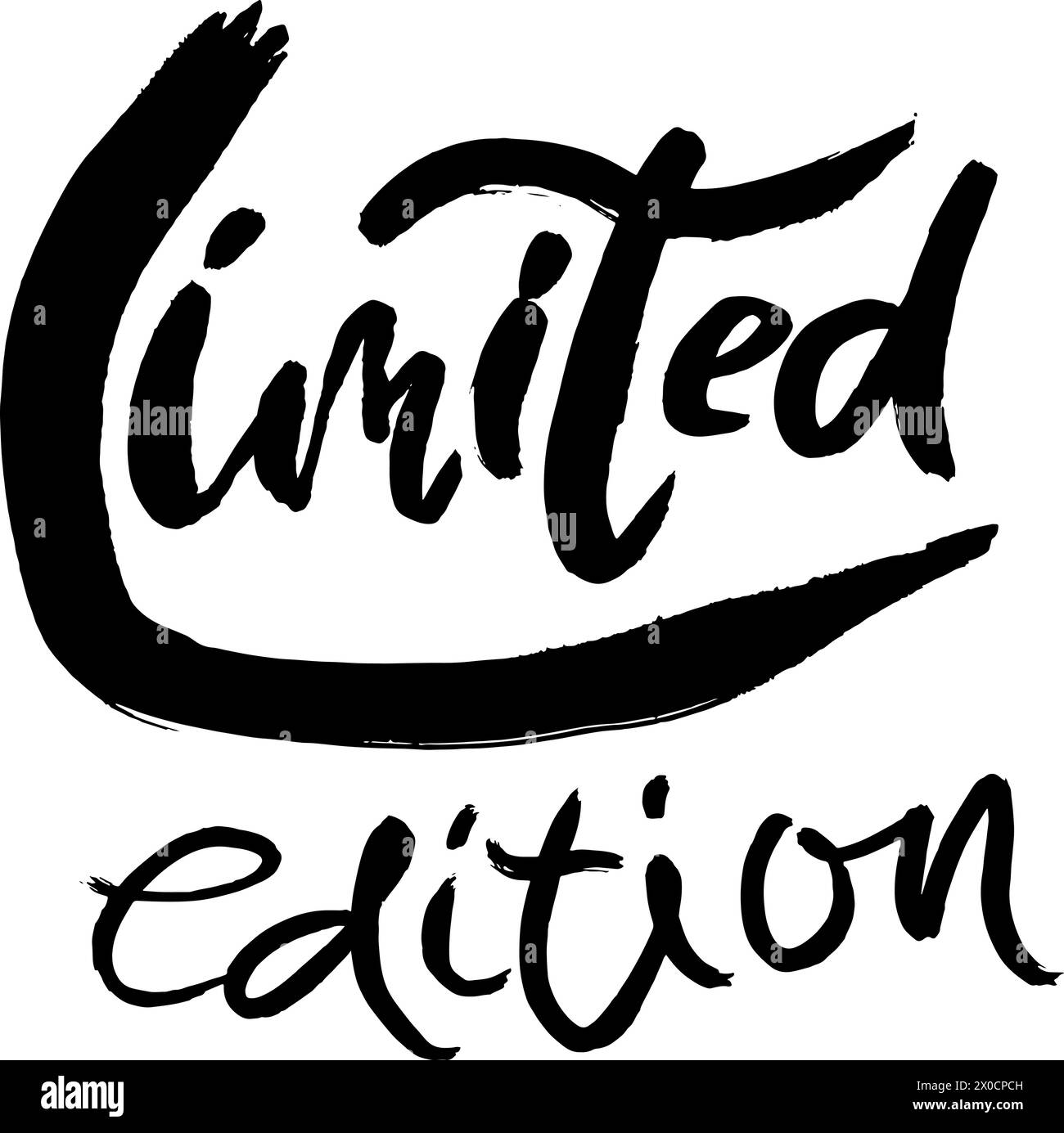 Limited Edition Modern Lettering Design Stock Vector Image & Art - Alamy
