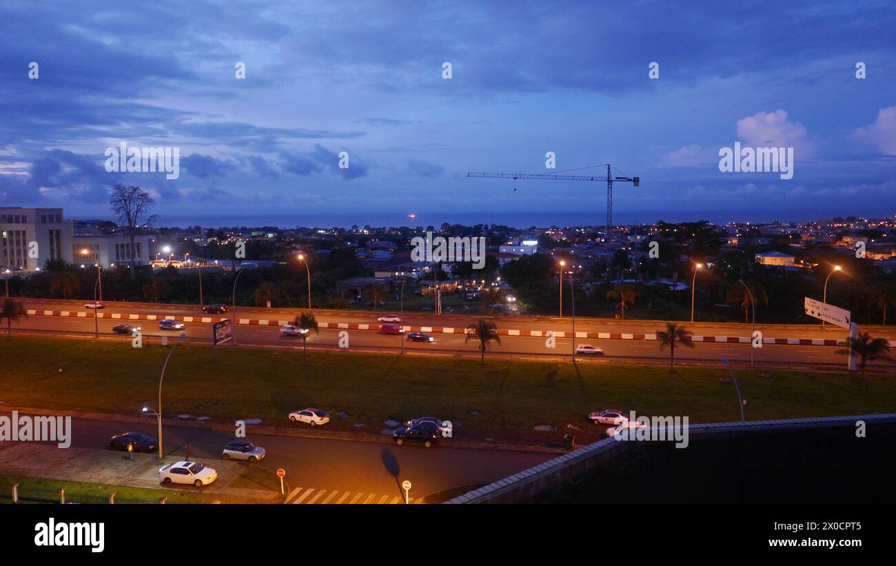 Views of life in Malabo, Equatorial Guinea. Street life merges with ...