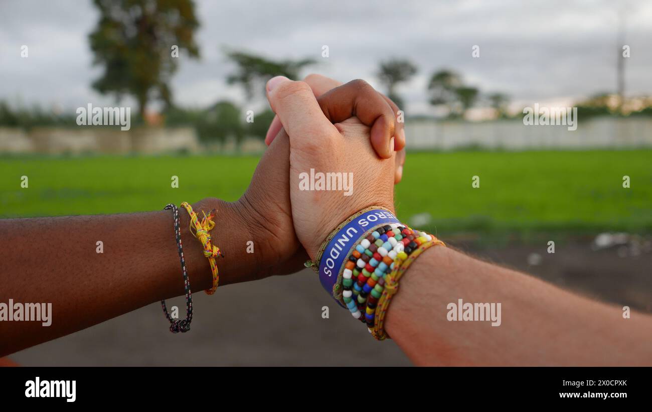 Views of life in Malabo, Equatorial Guinea. Street life merges with ...