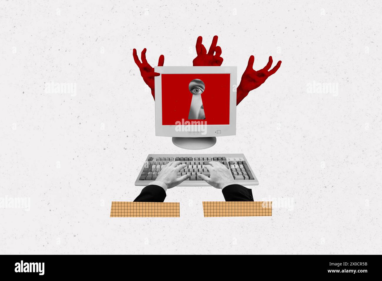 Sketch image composite trend artwork photo collage of black white ...