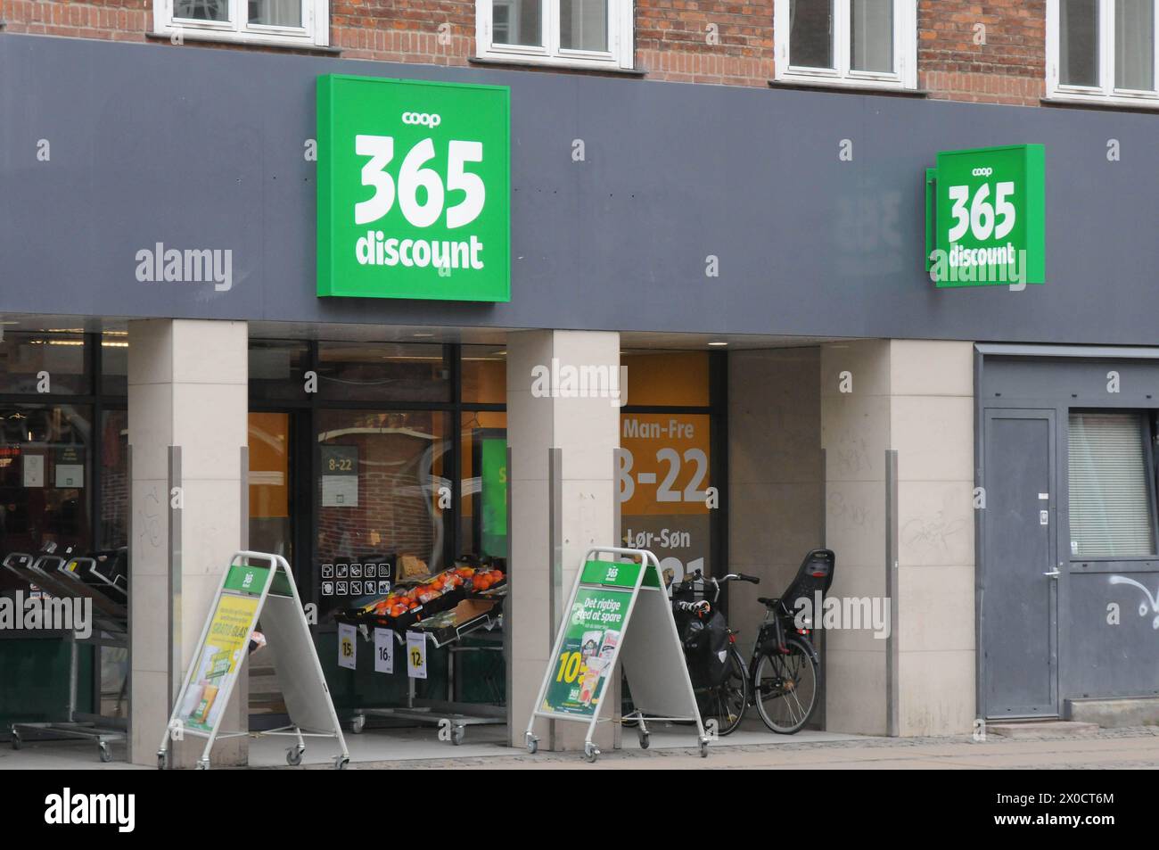 Copenhagen, Denmark /11 April 2024/Coop 365 deisiocunt.Grocery store in ...