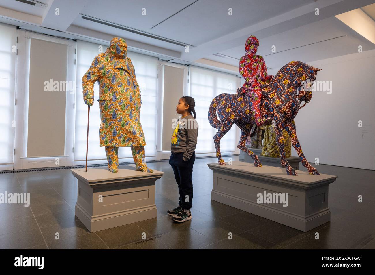 11/04/2024. London, UK 11/04/2024. London, UK Seven year old Lily Ruva ...