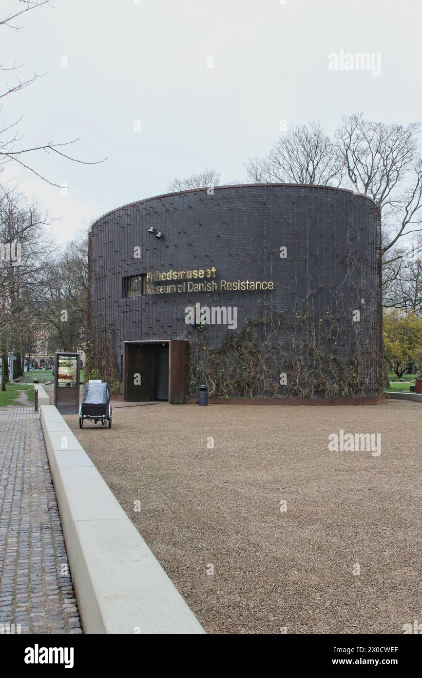 Exterior of Danish Museum of Resistance Copenhagen Denmark April 2024 ...