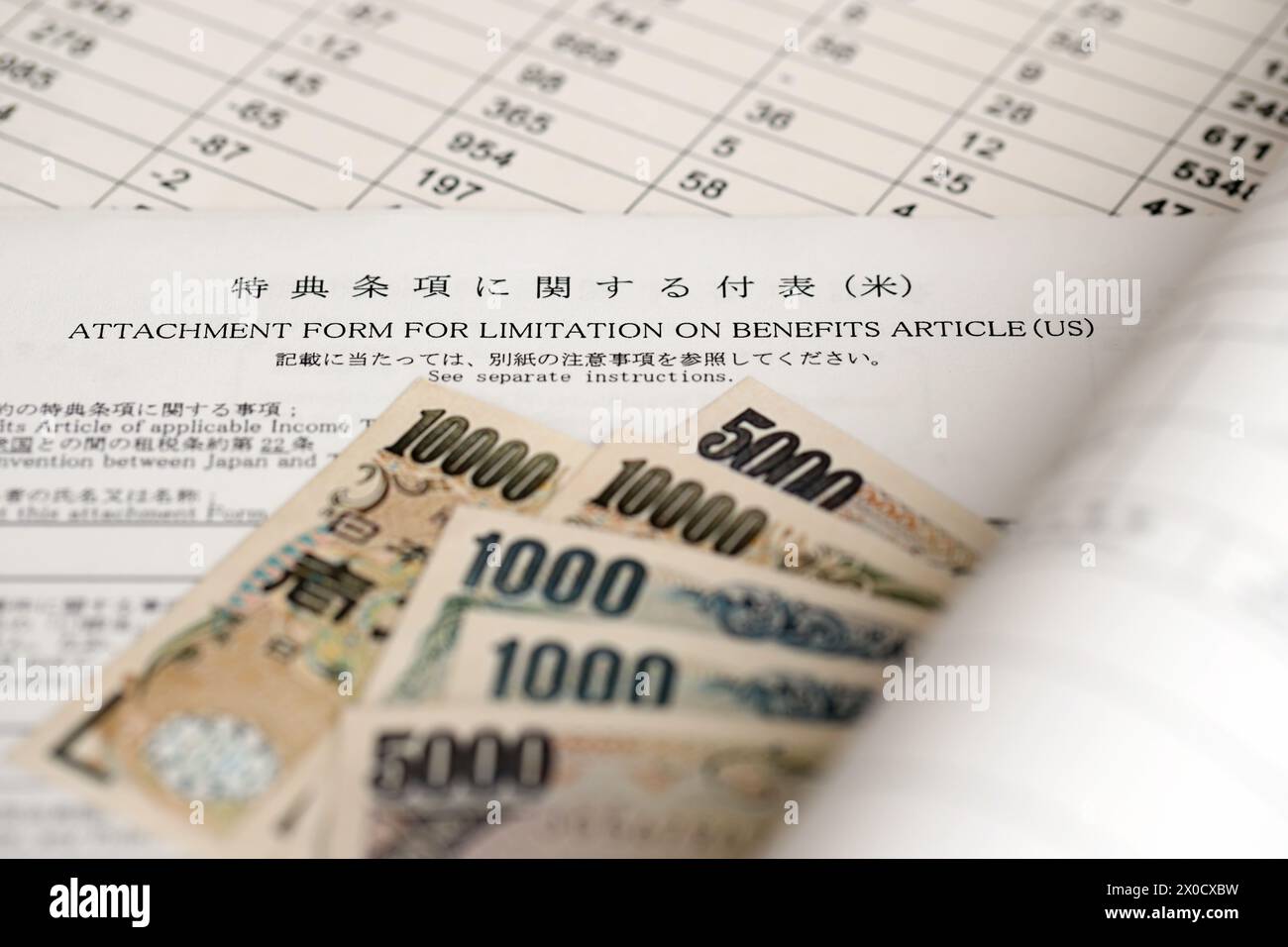 Japanese tax form 17 US - Attachment form for limitation on benefits ...