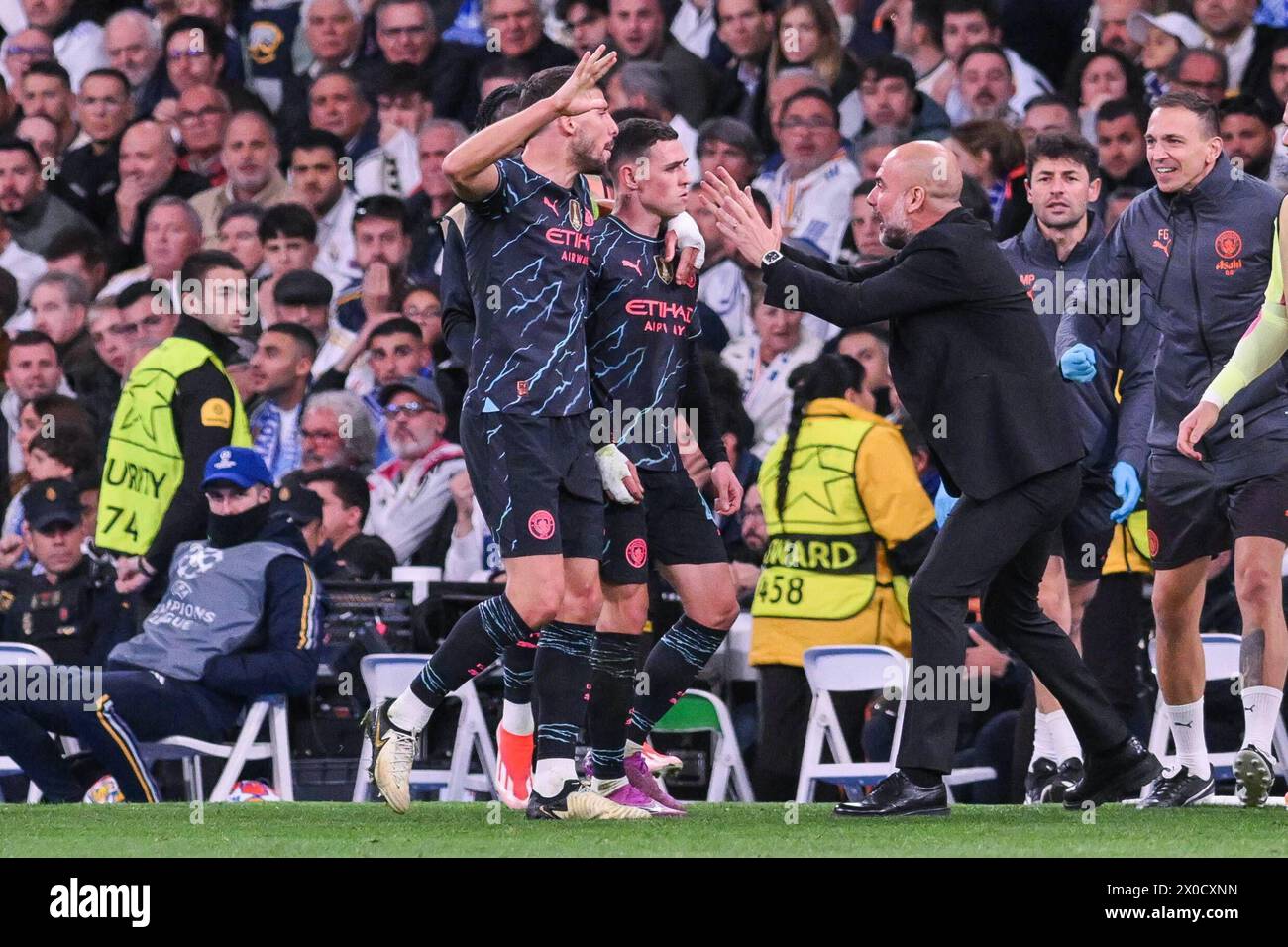 9th April 2024: Santiago Bernabeu, Madrid, Spain: UEFA Champions League ...