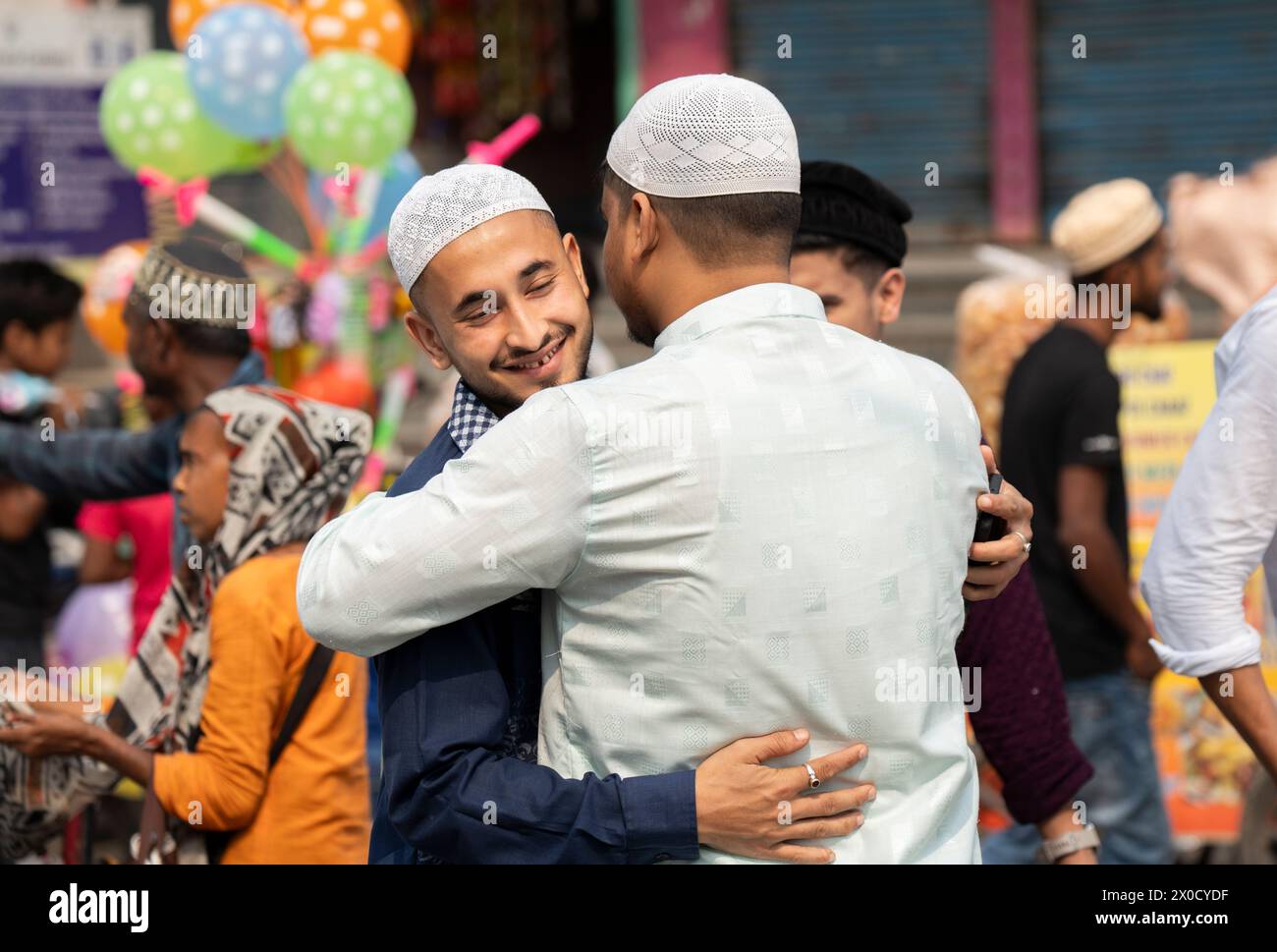 GUWAHATI, INDIA - APRIL 11: Muslims celebrate Eid al-Fitr, which marks ...