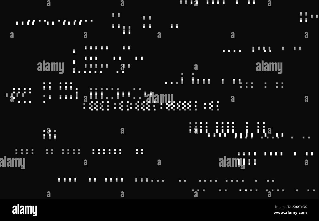 Glitch texture. Digital white distortions. Broken television signal ...